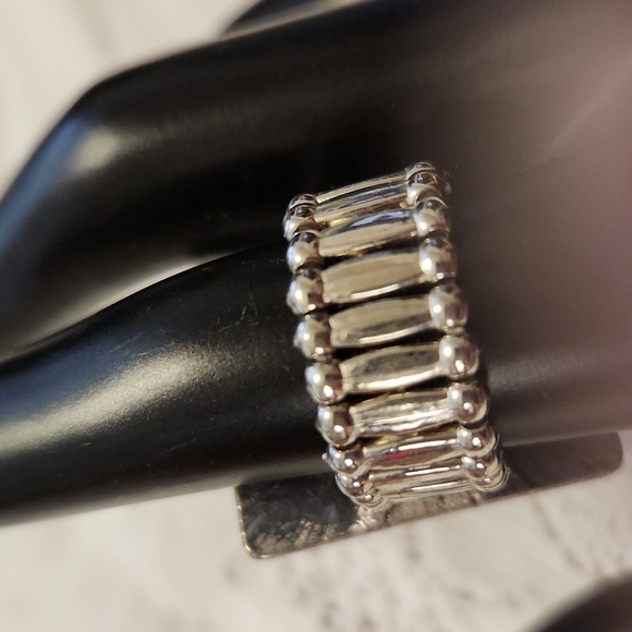 paparazzi | Jewelry | Paparazzi Large White Crackle Stone Ring 23 ...